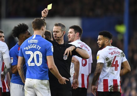 Sean Raggett Portsmouth Shown Yellow Card Editorial Stock Photo - Stock ...