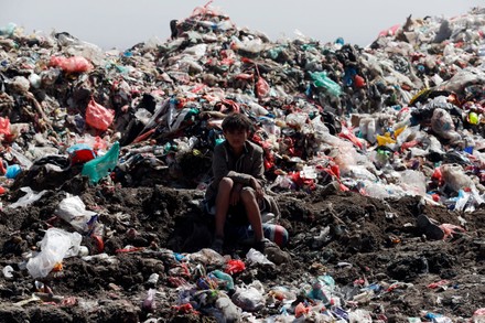Yemeni Child Rides Garbage Truck After Editorial Stock Photo Stock