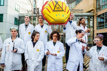 Shell must fall protest, Amsterdam, Netherlands - 30 Jan 2020 Stock ...