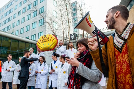 Shell must fall protest, Amsterdam, Netherlands - 30 Jan 2020 Stock ...