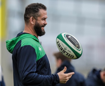 Ireland Rugby Captain's Run, Aviva Stadium, Dublin - 31 Jan 2020 Stock ...