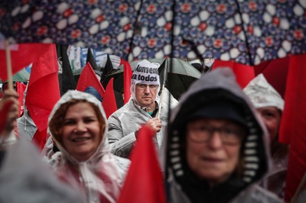 People Attend Demonstration During National Strike Editorial Stock ...