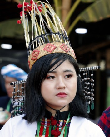 Chin Ethnic Woman Attends Myanmar Ethnics Editorial Stock Photo - Stock ...