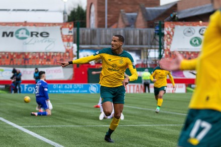 Goal Marios Ogkmpoe Hamilton Academical Headers Editorial Stock Photo ...