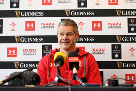 Wales Rugby Media Interviews - 04 Feb 2020 Stock Pictures, Editorial ...