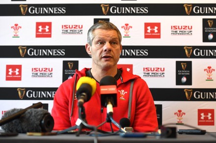 Wales Rugby Media Interviews - 04 Feb 2020 Stock Pictures, Editorial ...