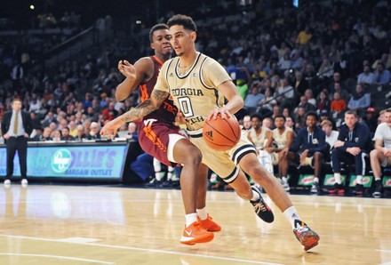 Georgia Tech Guard Michael Devoe Drives Editorial Stock Photo - Stock ...