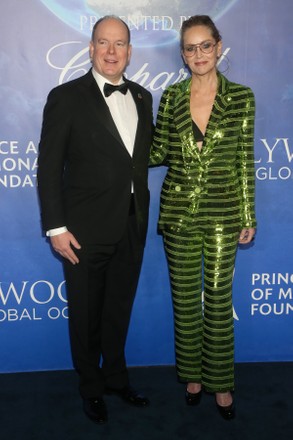 Prince Albert Ii Sharon Stone Editorial Stock Photo - Stock Image ...