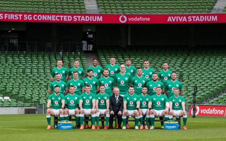 Ireland Rugby Captain's Run, Aviva Stadium, Dublin - 07 Feb 2020 Stock ...