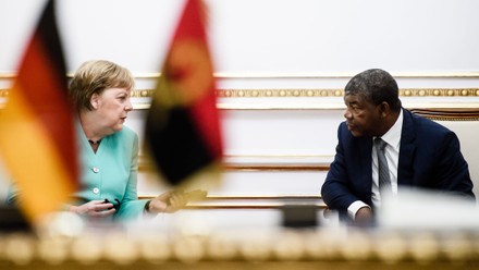 German Chancellor Angela Merkel L Angolas Editorial Stock Photo - Stock ...