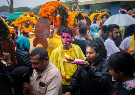 Devotees Walk Around Their Temple Carrying Editorial Stock Photo ...