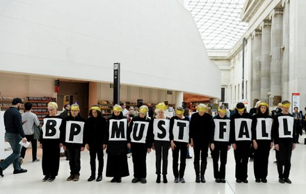 Climate Change Activists Demonstrate Against Bp Editorial Stock Photo ...