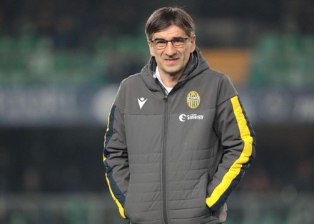 Veronas Coach Ivan Juric Reacts Prior Editorial Stock Photo - Stock ...