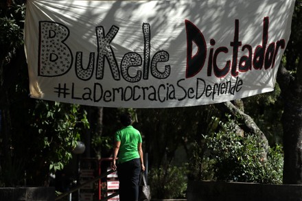 View Sign That Reads Bukele Dictator Editorial Stock Photo - Stock ...