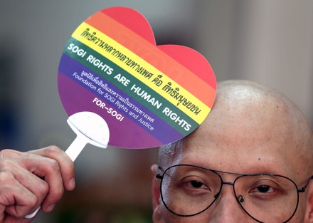 Thai Lgbt Holds Banner Calling Sogi Editorial Stock Photo - Stock Image ...