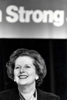 Margaret Thatcher Prime Minister 1983 Conservative Editorial Stock ...
