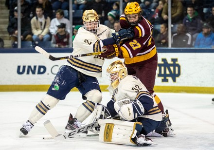 Notre Dame Goaltender Cale Morris 32 Editorial Stock Photo - Stock ...