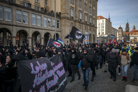 People Take Part Counter Protest Against Editorial Stock Photo - Stock ...