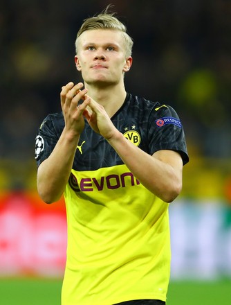 Erling Haland Borussia Dortmund Celebrates Full Editorial Stock Photo ...