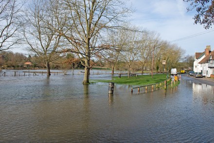 River Darent Eynsford Kent Has Burst Editorial Stock Photo - Stock ...