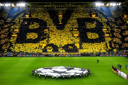 Dortmund Supporters Show Their Choreography Prior Editorial Stock Photo ...