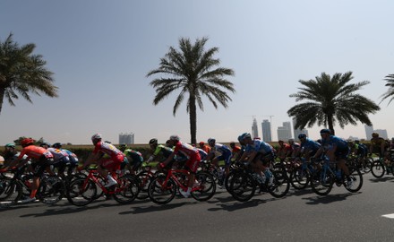 Cyclists Action During First Stage Uae Editorial Stock Photo - Stock ...