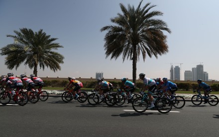 Cyclists Action During First Stage Uae Editorial Stock Photo - Stock ...