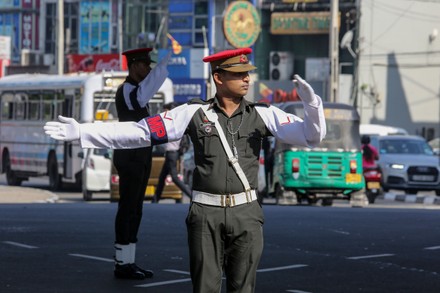Sri Lankan Military Police Officer Directs Editorial Stock Photo - Stock Image | Shutterstock
