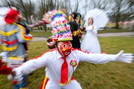 Costumed Revelers Take Part Traditional Koza Editorial Stock Photo ...
