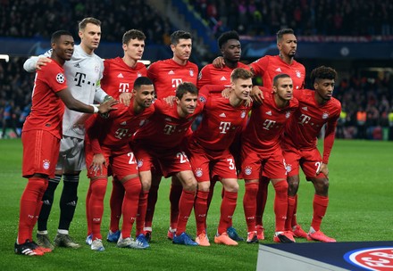 Bayerns Starting Eleven Poses Before Uefa Editorial Stock Photo - Stock ...