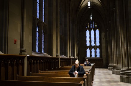 Christians Pray After Receiving Ashes On Editorial Stock Photo - Stock ...
