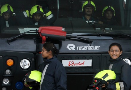 Indian Women Firefighters Bangalore International Airport Editorial ...
