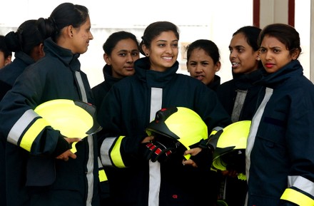 Indian Women Firefighters Bangalore International Airport Editorial ...