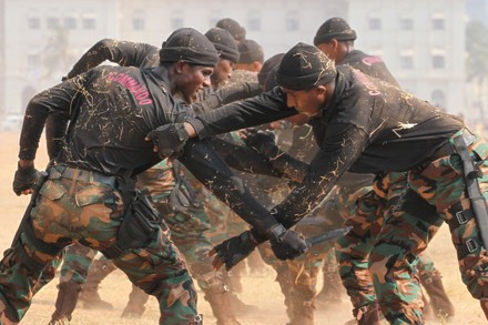 Sri Lankan Army Commando Soldiers Take Editorial Stock Photo - Stock ...