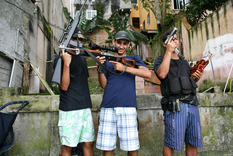 Rio's Gang Wars in the Vidigal favela, Rio de Janeiro, Brazil, South ...