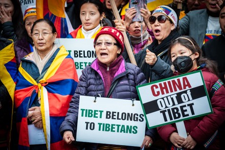 Tibetans Commemorate 1959 Tibetan Uprising Against Editorial Stock ...