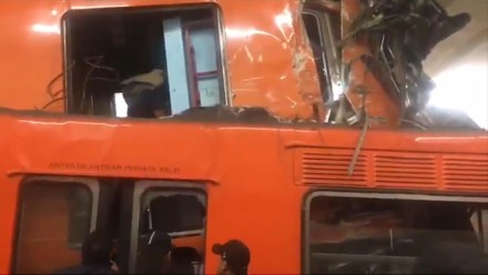 Two subway trains collide in Mexico City - 11 Mar 2020 Stock Pictures ...