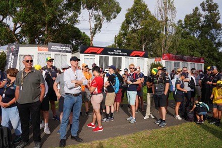 Spectators Queue Gate Gain Entry Ahead Editorial Stock Photo - Stock ...