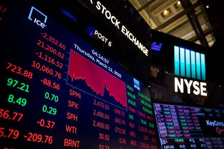 Monitor Shows Trading Infomation New York Editorial Stock Photo - Stock ...