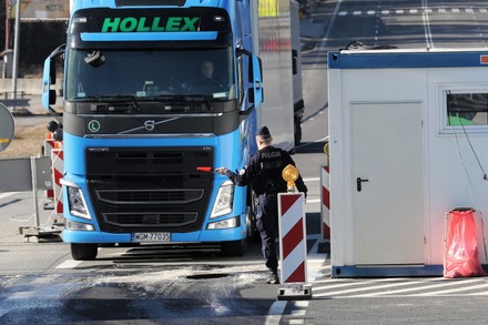 Polish Customs Border Guard Officers Control Editorial Stock Photo ...