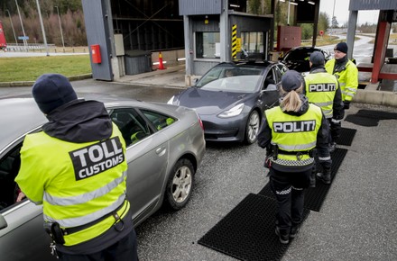 Norwegian Customs Police Officers Border Between Editorial Stock Photo ...