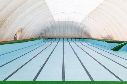 View Emptied Outdoor 50meter Pool Aquarius Editorial Stock Photo ...