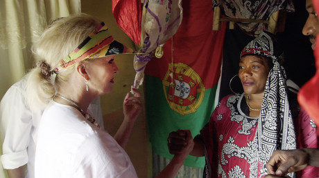 Joanna Lumley Meets Voodoo Mambo Priestess Editorial Stock Photo ...