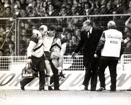 Steve Coppell Carried Off Injured During Editorial Stock Photo - Stock ...