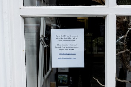 Sign On Door Jetty Gallery Which Editorial Stock Photo - Stock Image ...