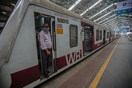 Motorman Local Train Waits Commuters Nearly Editorial Stock Photo ...