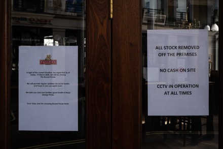 Fullers Pub Closed Sign Reading All Editorial Stock Photo - Stock Image ...