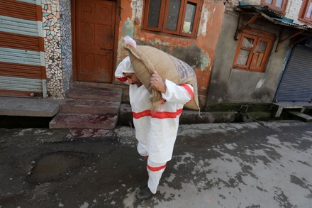 Labourer Working Public Distribution System Takes Editorial Stock Photo ...