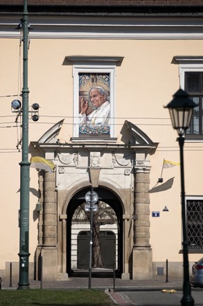 Exterior View On Bishops Palace Papal Editorial Stock Photo - Stock ...