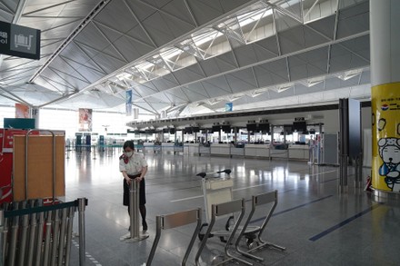 Airline Staff Organizing Queue Stands Deserted Editorial Stock Photo ...